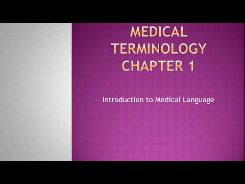 Medical Terminology Chapter 1 ppt video