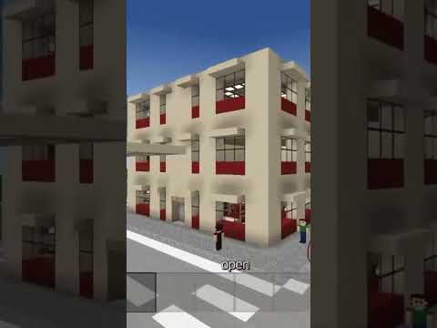 hospital in mini block craft #song #minecraft #viral #shorts #gaming #shortvideo #shortsminecraft