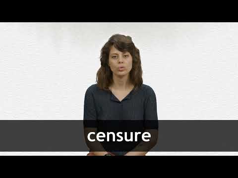 English Translation of “CENSURE” | Collins French-English Dictionary