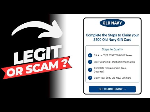 Free $500 Old Navy Gift Card SCAM? Techno kind