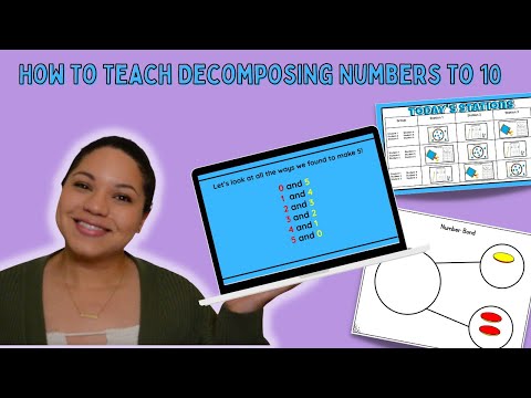 How to Teach Decomposing Numbers in Kindergarten
