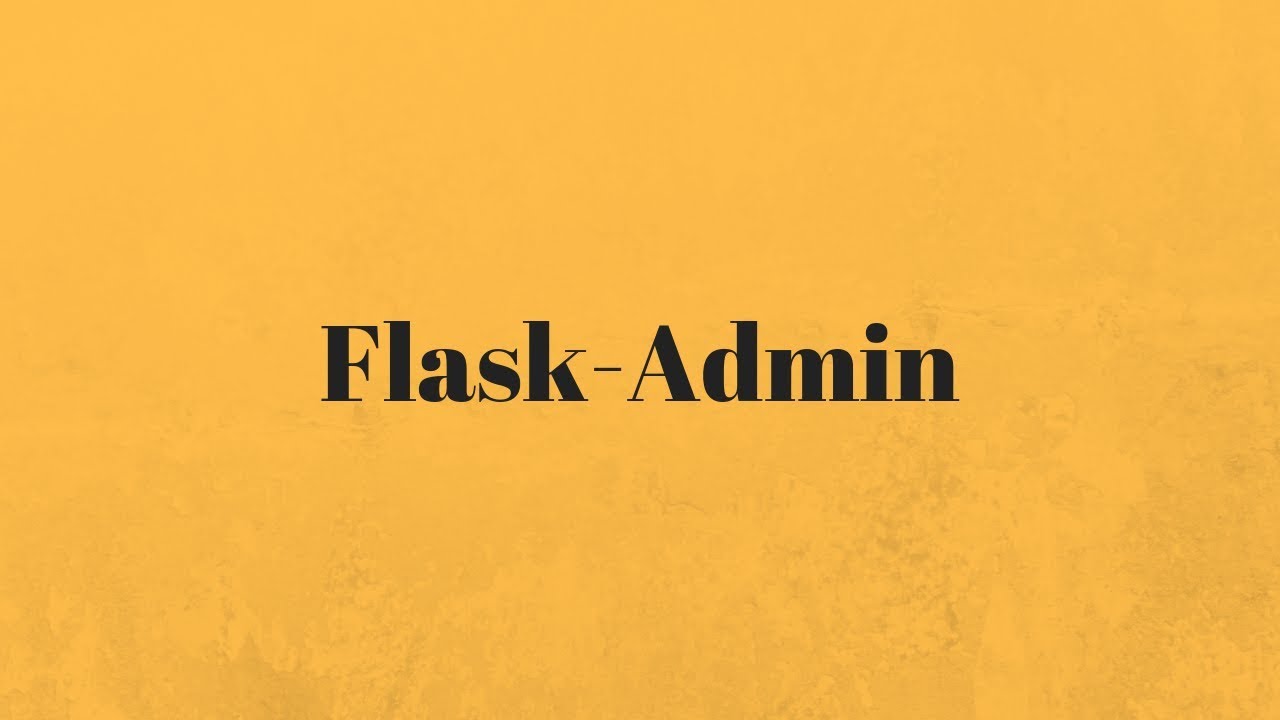 Modifying the Flask-Admin Index Template