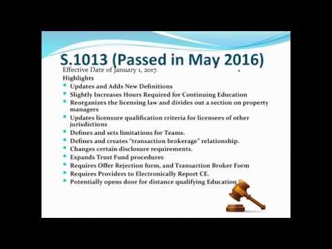 SCR Webinar: Changes to Real Estate License Law - Presented by LLR