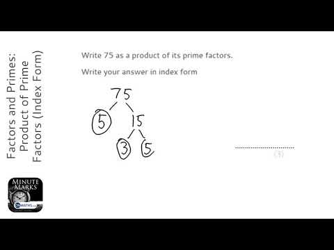 Factors and Primes: Product of Prime Factors (Index Form) (Grade 4) - OnMaths GCSE Maths Revision