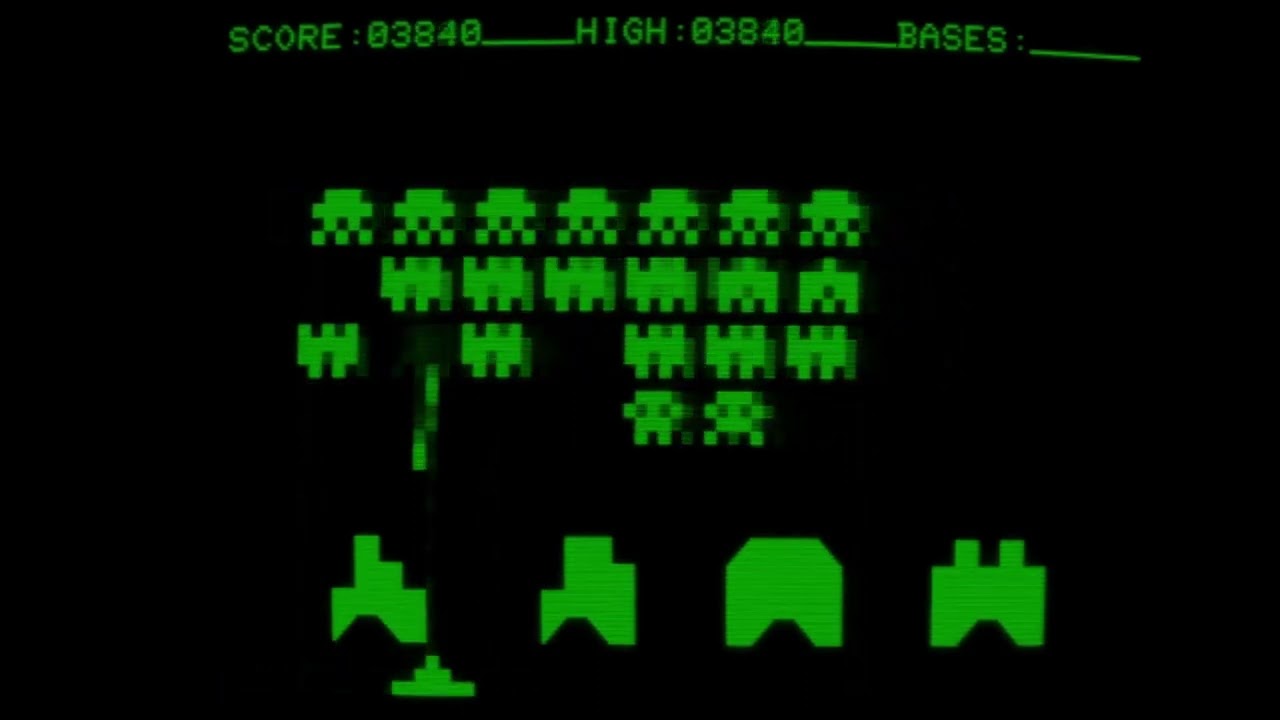 Space Invaders 2 - Commodore PET 4032 - Real Hardware