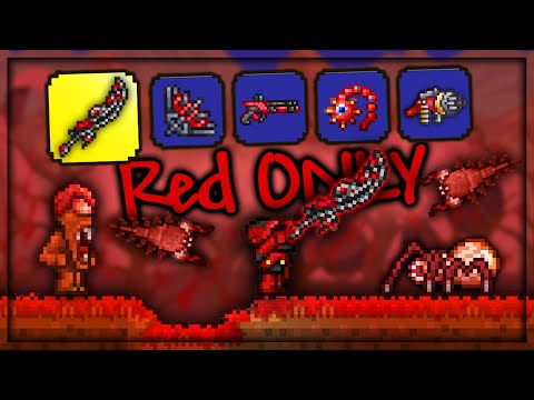 Can I Beat Terraria Master Mode with ONLY RED Weapons?