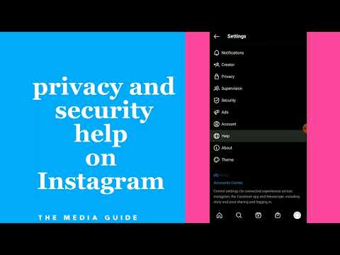 How To Find Privacy And Security Help  On Instagram App 2022