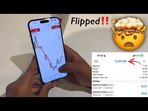 DERIV IN TROUBLE😱 Vix flipping strategy leaked‼️ GROW SMALL ACCOUNTS💯 $5 to $100🤑🔥 #deriv