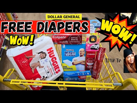 6/21💥🔥Dollar General 💥🔥FREE DIAPERS💥OMG. Must Do Deal #dollargeneral #Huggies #Free #DG