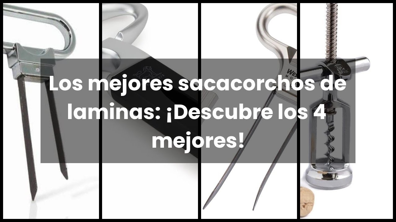 【SACACORCHOS DE LAMINAS】Los mejores sacacorchos de laminas: ¡Descubre los 4 mejores!