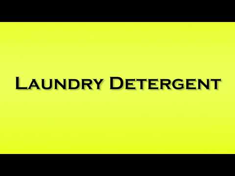 Pronunciation of Laundry Detergent