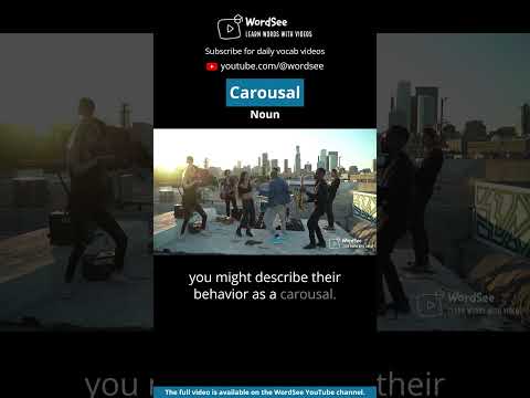 Learn the word carousal in one minute - Improve your English vocabulary with real world examples.