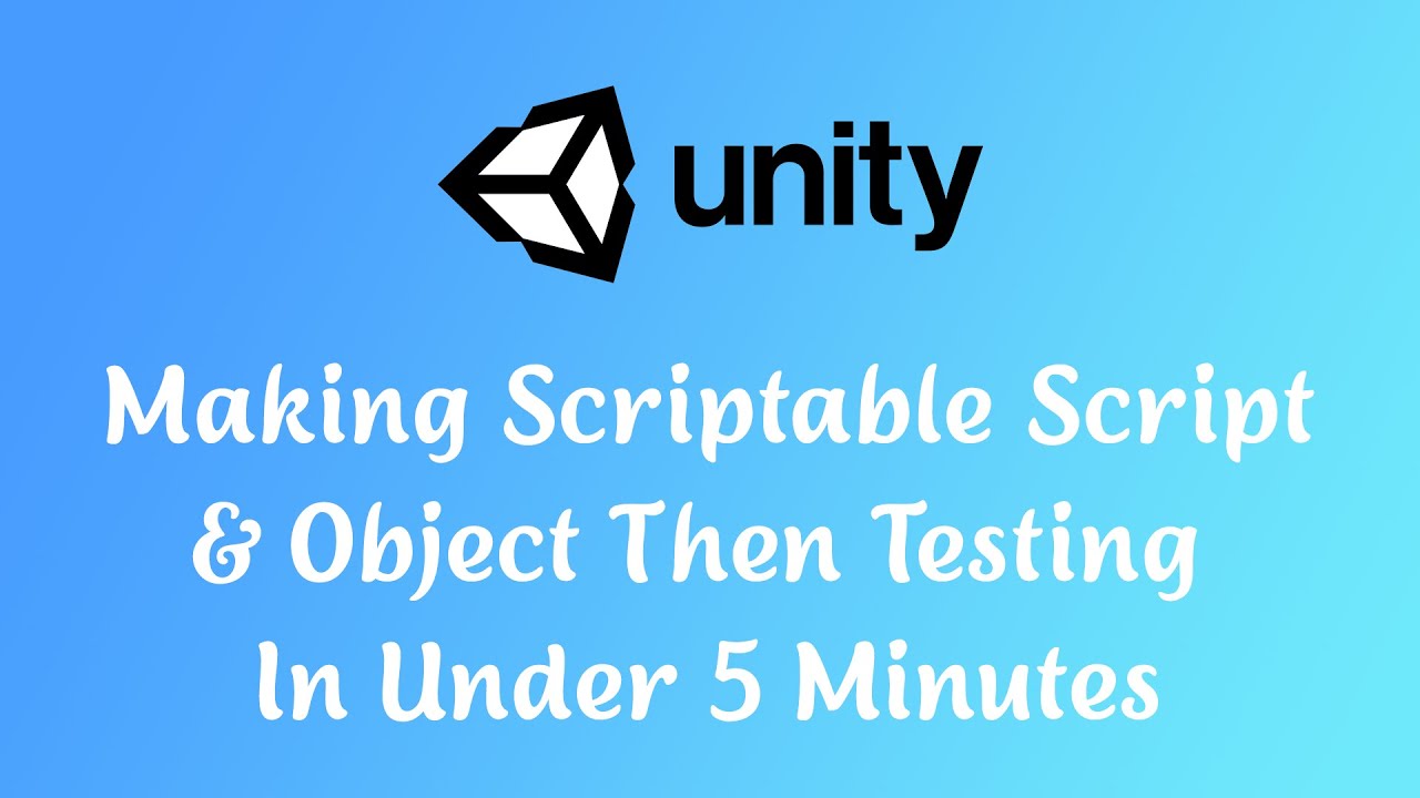 UNITY Tutorial Series 2-Creating Basic Scriptable Objects