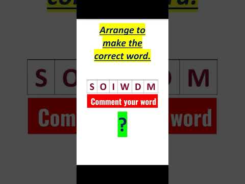 ARRANGE WORDS #ENGLISH #EASY LEARNING