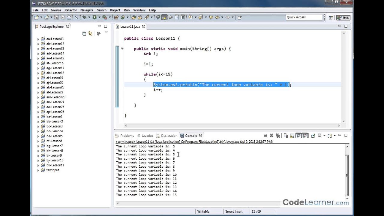 Mastering Java, Vol 2   Lesson 11   The Do while Loop 3