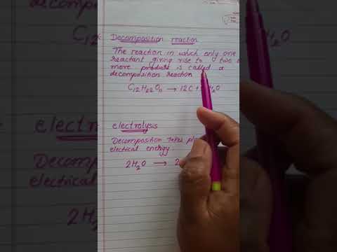 #shorts #YouTubeshorts #decompositionreactionandelectrolysis ||Bhoite classes