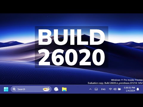 New Windows 11 Build 26020 – Taskbar and System Tray Changes and Fixes (Canary)