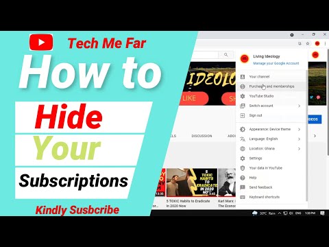 How to Hide Youtube Subscriptions | Using PC | Desktop Hide Youtube Subscribers