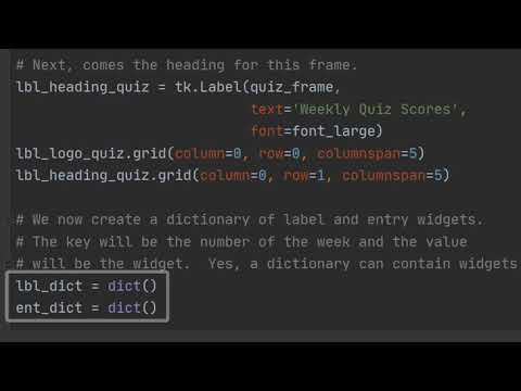 Python 039 - Using the grid layout