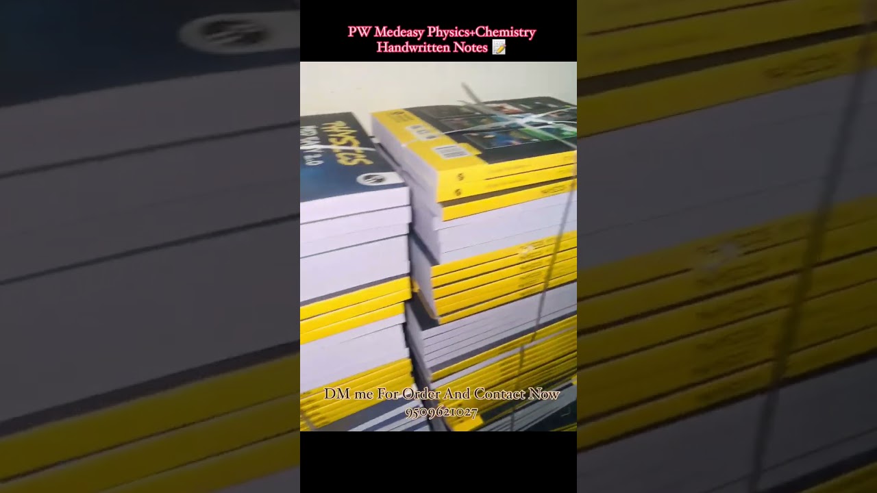 PW Medeasy Physics+Chemistry Handwritten Notes 📚
