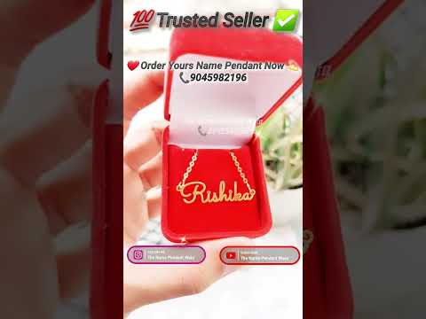 Rishika | The Name Pendant Wala #gold #viral #nameart #gift #trending #fashion #reels #shorts #love