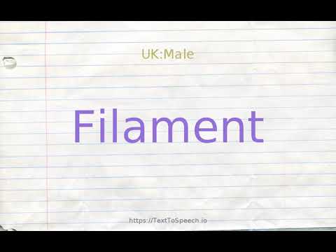 How to pronounce filament