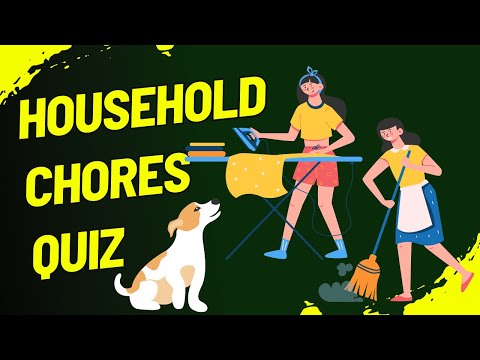 Household Chores Quiz for Kids | Housework Vocabulary