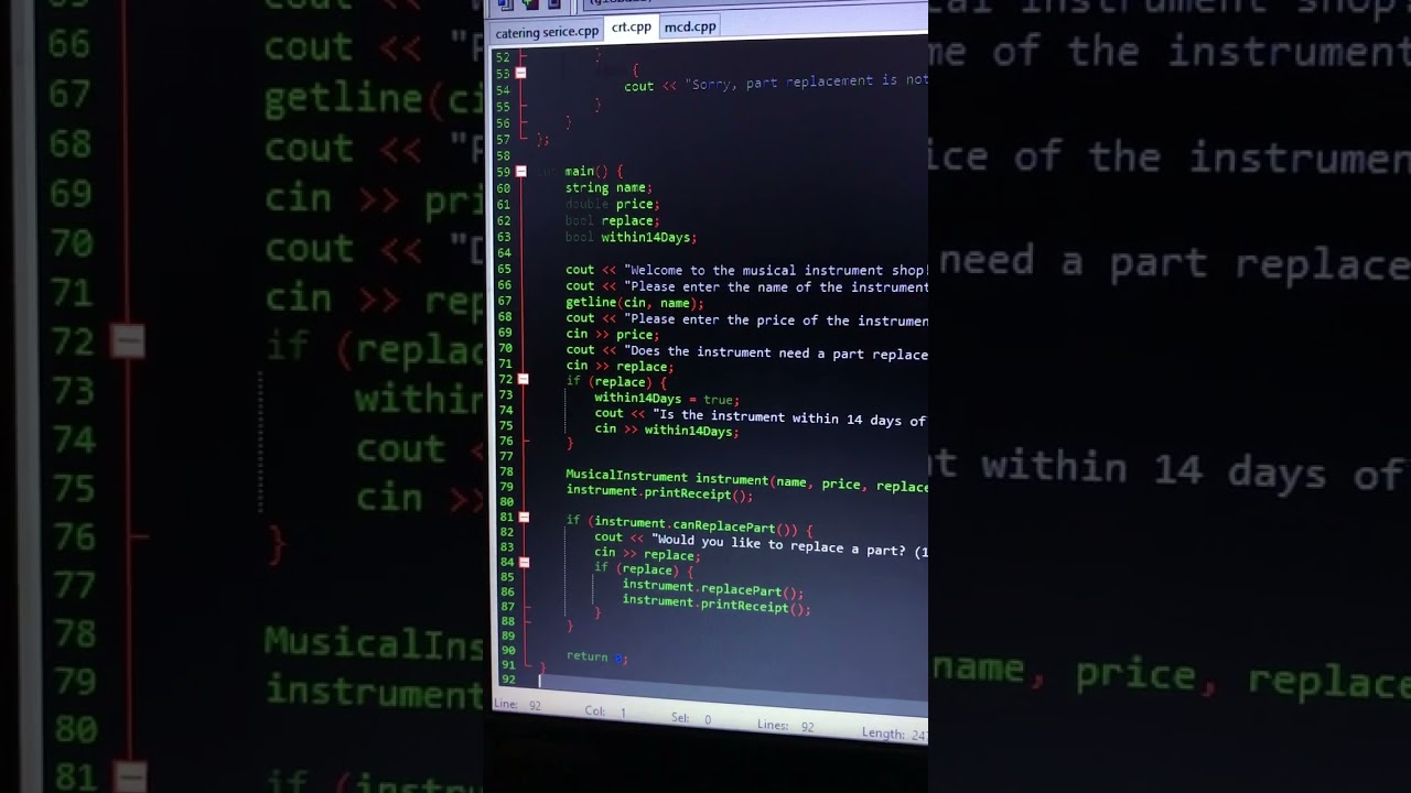 instrument c++#coders #codemasters #coderstokyo #codinglife #codingninja #codelife #code #coding