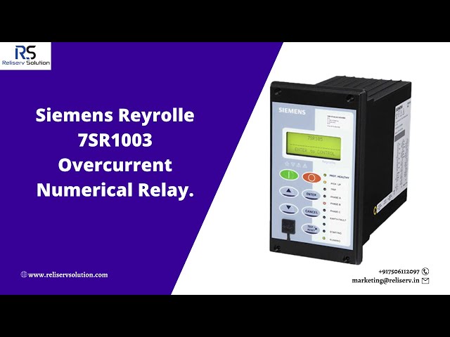 Siemens Reyrolle Numerical Relay - Siemens 7XG31 Reyrolle Arc ...