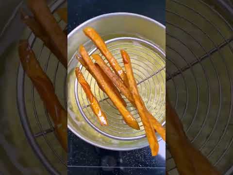 SWEET POTATO FRIES 🍟🌿 Anyone up for some? #shorts #recipe