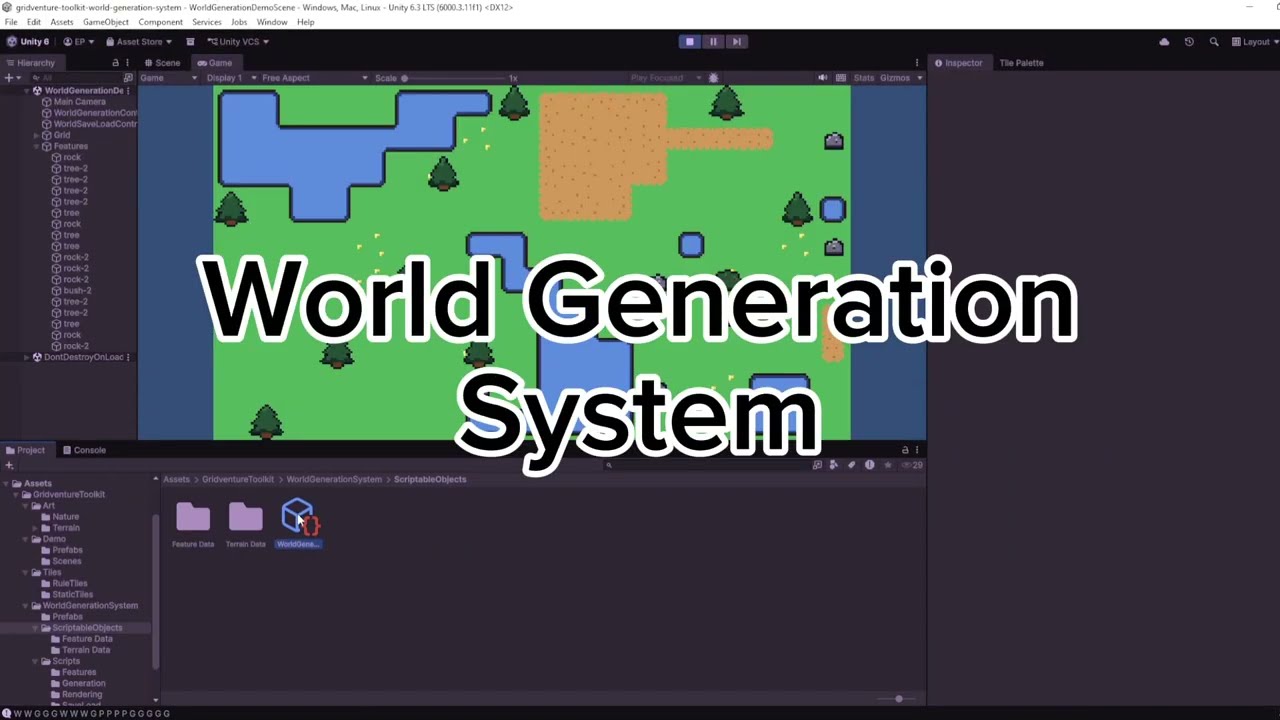 Gridventure Toolkit: World Generation System (Unity Demo)