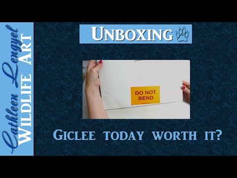 Unboxing 4 prints from Giclee Today. 🎨 Will I be disappointed? 🤔