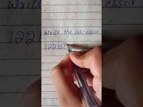 write the successor #braintest #mathpuzzles #shorts