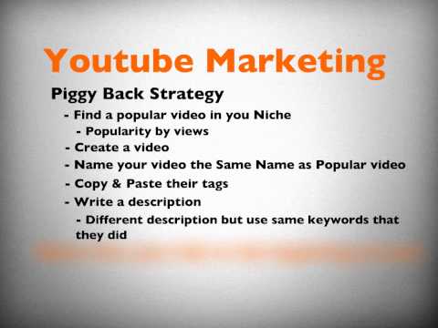 YouTube Piggy Back Strategy