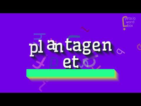 How to say "plantagenet"! (High Quality Voices)