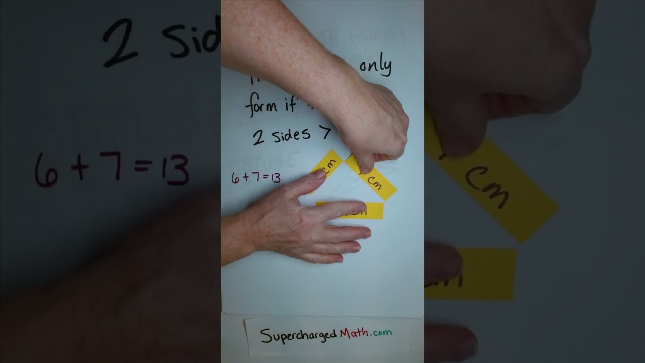 TRIANGLES by Supercharged Math - Fun Quick Easy Math Lesson in 60 Seconds