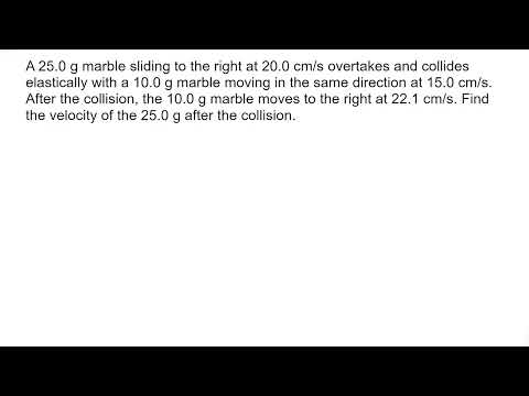 Physics Problem Solver Walk-through p=mv Collisions - Solving Elastic / Inelastic Problems 21