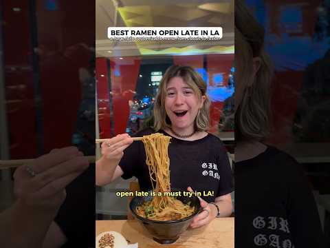 A must try for LATE NIGHT RAMEN in LA! πTatsu Ramen, multiple locations in Los Angeles