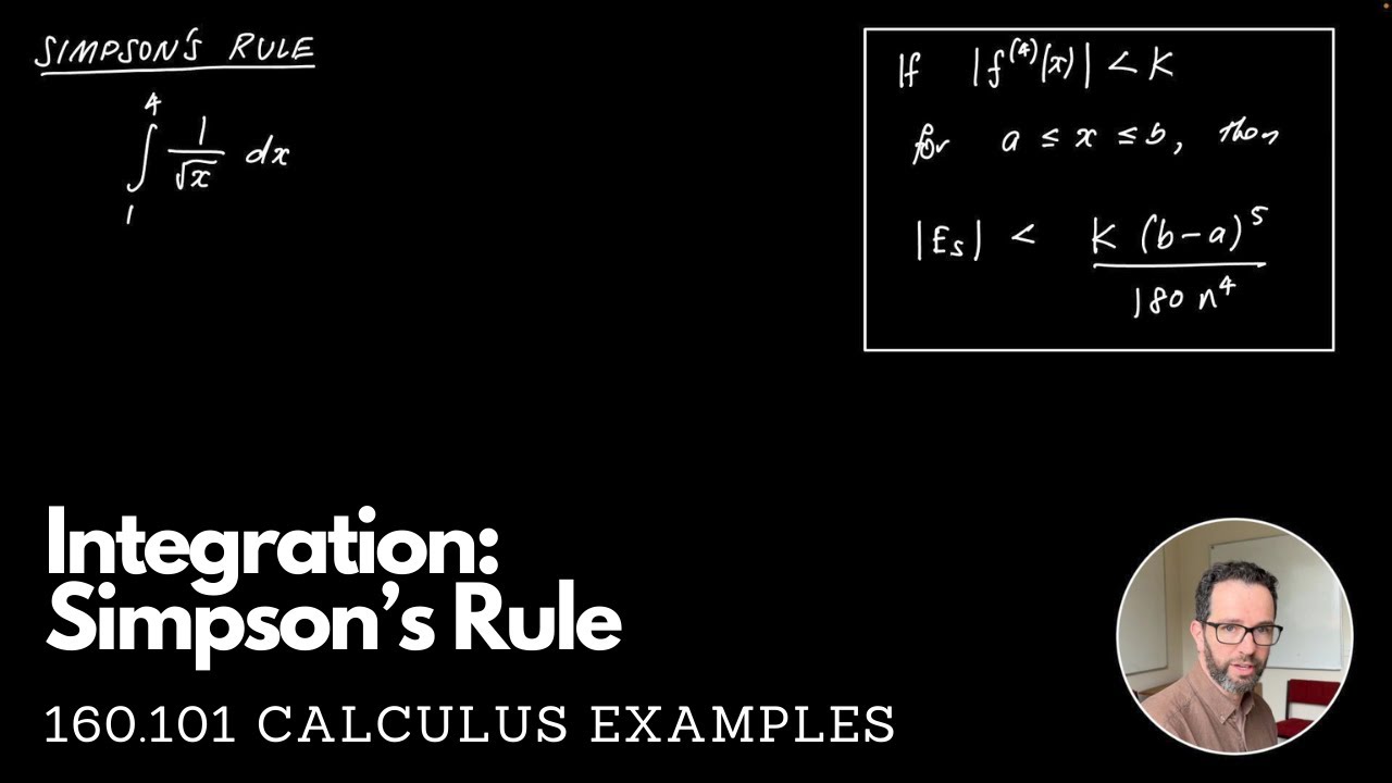 Simpson's Rule (160.101 Calculus Examples)