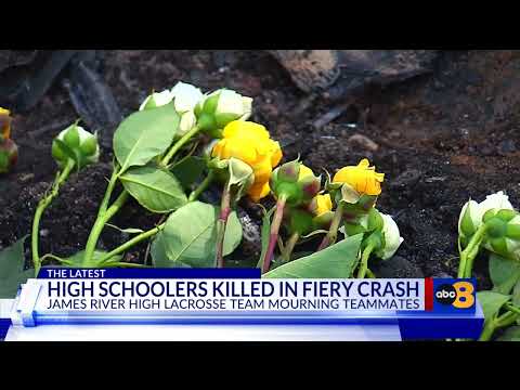 James River High School community remembers students killed in fiery crash