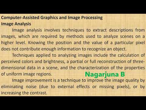 Computer Assisted Graphics and Image Processing, Image Analysis GTK & RTW.