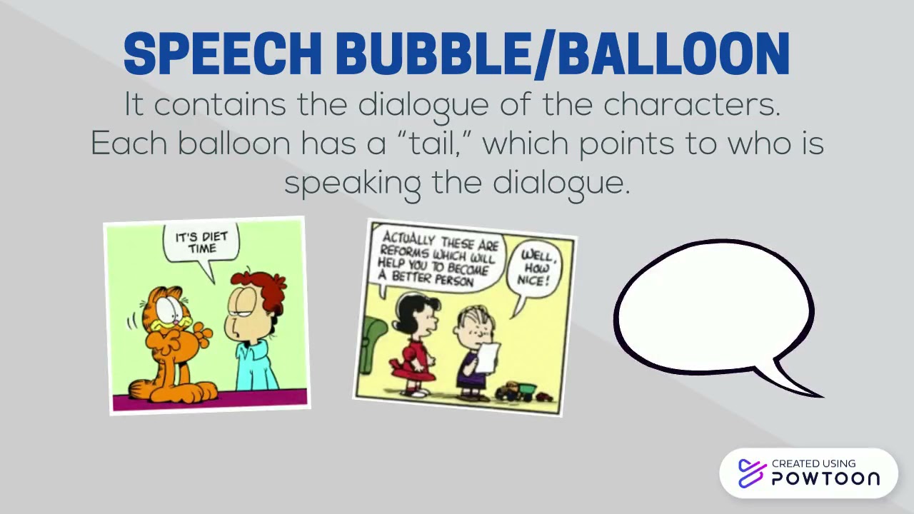 Elements of a comic strip