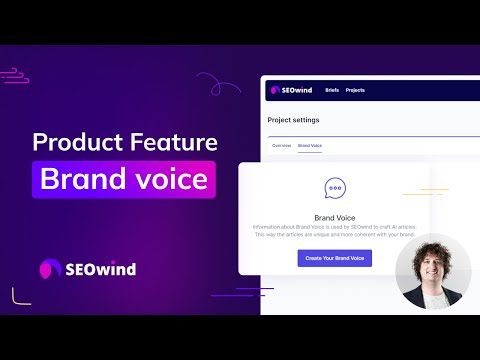 Brand Voice - SEOwind Product Feature