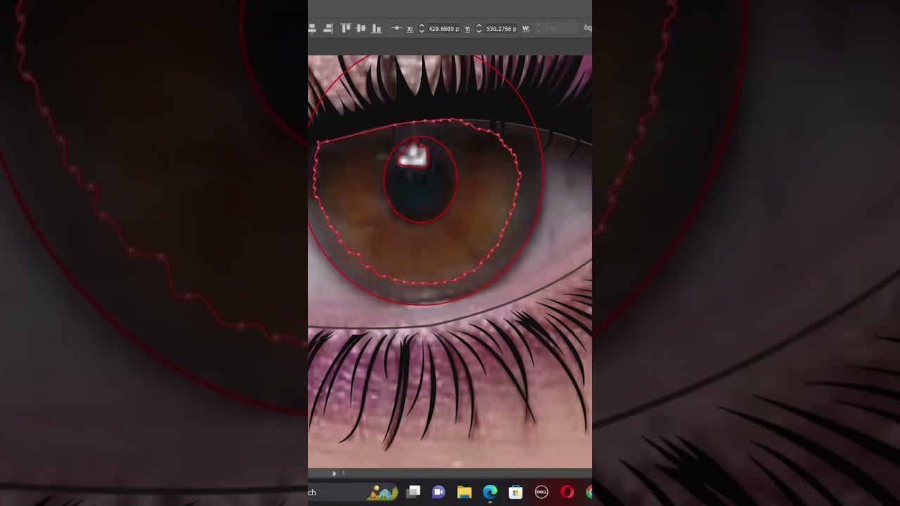 Realistic vector eye #shorts