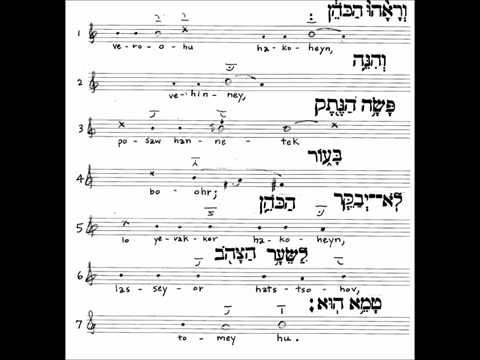 Teaching Masoretic Te'amim in the Yemenite Cheder (Lev. 13:34-37)