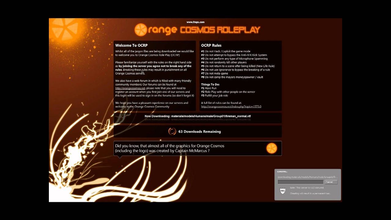 Garrys Mod Loading Screen - OCRP