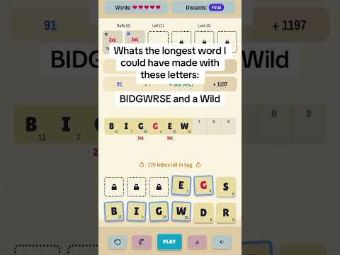 Play Letterlike for free! #balatro #games #scrabble #wordgames