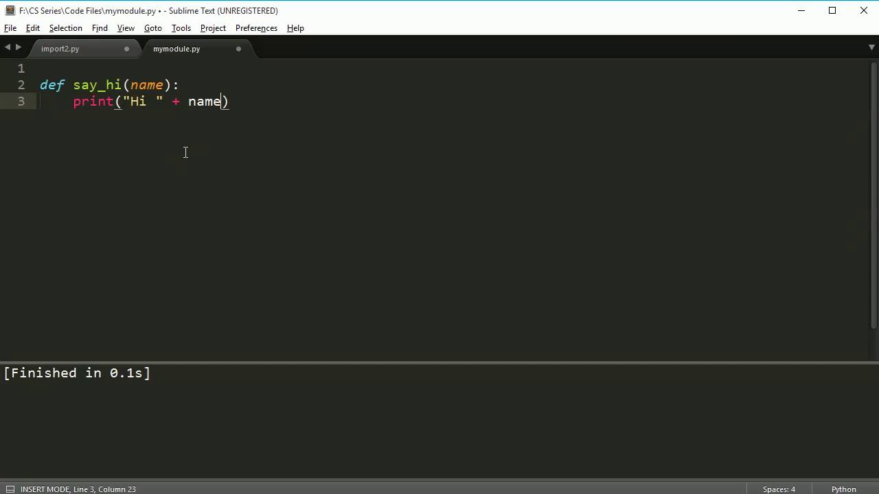 Python Programming Series (Modules 2): Creating modules
