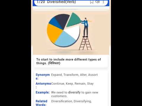 Diversified synonyms antonyms with examples #vocabulary