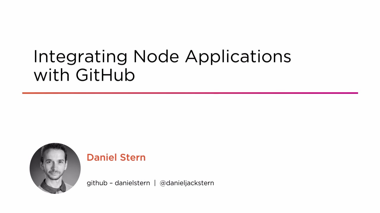 Course Preview: Integrating Node Applications with GitHub